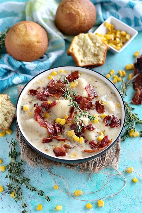 Slow Cooker Corn Chowder With Bacon Video Sweet And Savory Meals