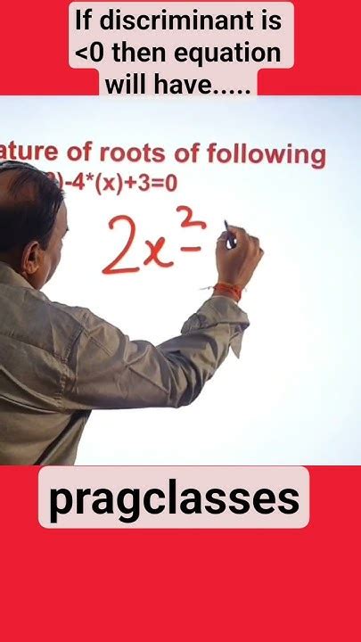 Discriminant Is Less Than Zero L Quadratic Equations L Cbse L Class L Maths Youtube