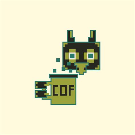 커피 컵 벡터와 픽셀 올빼미 Ai Eps Uidownload