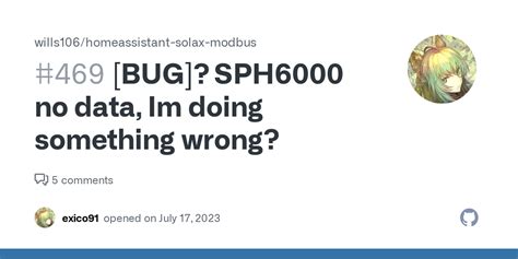 [bug] Sph6000 No Data Im Doing Something Wrong · Issue 469