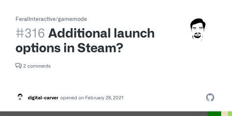 Additional Launch Options In Steam · Issue 316 · Feralinteractivegamemode · Github