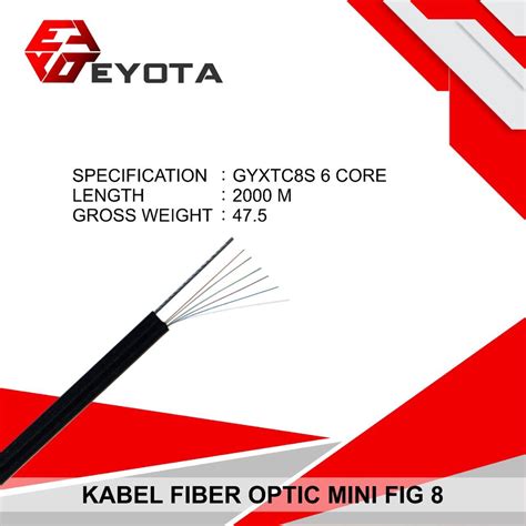 Jual Kabel Fo 6 Core Mini Fig 8 Fiber Cable Plus Jelly Tube 2000 M