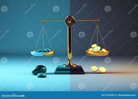 scale with objects making balance stock illustration illustration of symbol objects 271975814