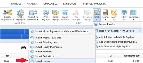 Importing Notes Using Csv File Brightpay Documentation