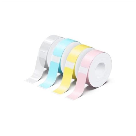 Label Adhesive Roll 4x 180pcs Uprint Stick Easy Up21 Pink Yellow
