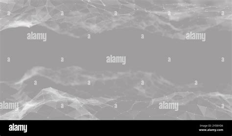 Network Connected Lines Data Nodes Background 3d Illustration Stock