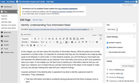 Toggle Between Public Edit Views OER Overview Userguide