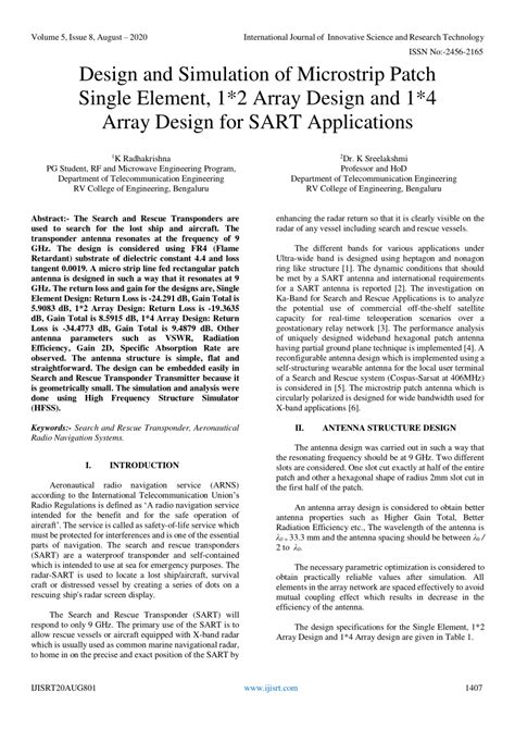 Pdf Design And Simulation Of Microstrip Patch Single Element 12