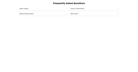 F A Q Accordion Free React Tailwind Component