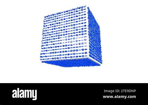 Magical Digital Cube 3d Animation Vj Loops Rotating Numbers On The 3d Cube Stock Video Footage