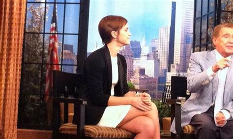 Emma Watson Emma Watson During The Regis And Kelly Show