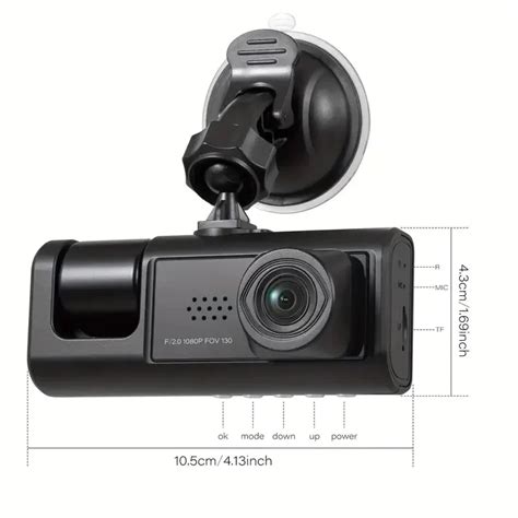 Seurico Drei Kanal Dash Cam Mit IR Nachtsicht Und G Sensor
