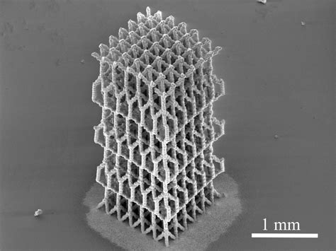 three dimensional micro architected materials eurekalert