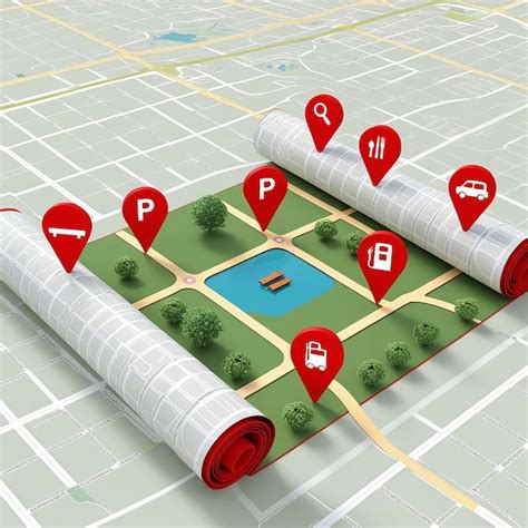 A Flat Points Of Interest Illustration Design Template Premium Ai