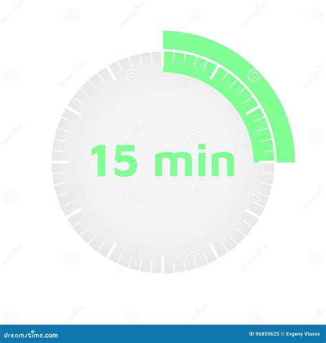 1 Minute Timer Stopwatch Or Countdown Icon Time Measure Chronometr