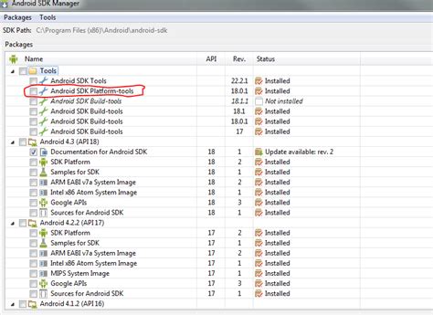 Android Tool And Platform Tools Folders Disappeared Stack Overflow