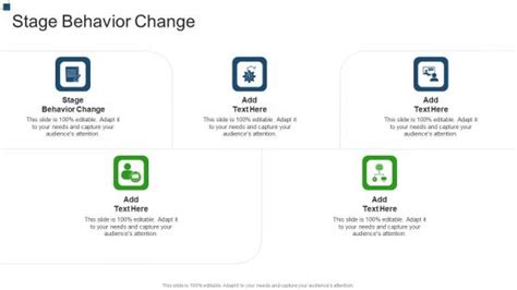 Behavior Change Stages PowerPoint Presentation And Slides PPT Example SlideTeam