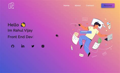 24 Best Free Open Source React Portfolio Page Templates 2024