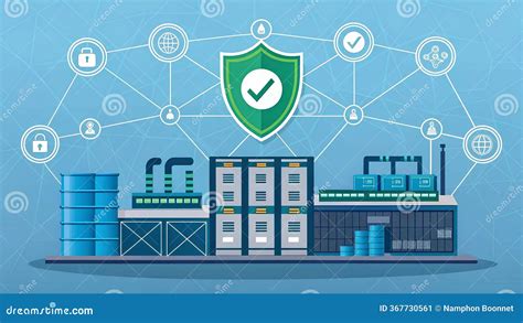 Cybersecurity Measures For Workplace Digitalization Royalty Free Stock