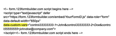 Help Prefill Fields When Embedding Form FormBuilder