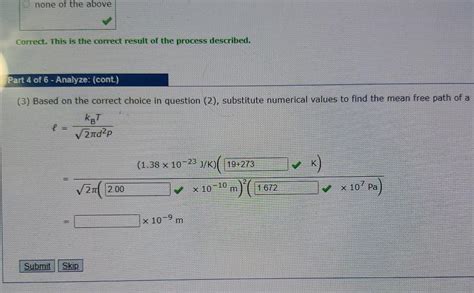 Solved None Of The Above Correct This Is The Correct Result Chegg