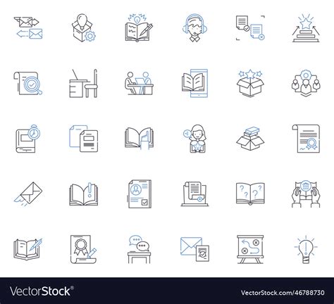 Brain Enrichment Line Icons Collection Cognition Vector Image