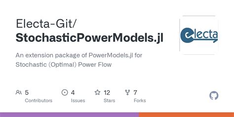 Github Electa Gitstochasticpowermodelsjl An Extension Package Of