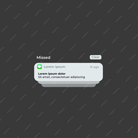 Premium Vector Notification Boxes Template For Smartphone Smartphone Message Interface Vector