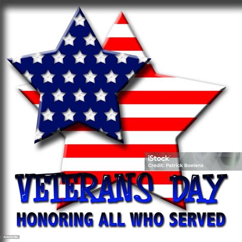재향 군인의 날 3d 모든 사람에 게 봉사 하 고 흰색 배경 별 미국 국기의 색상에 대 한 절연을 기리는 11월에 대한 스톡 벡터 아트 및 기타 이미지 Istock