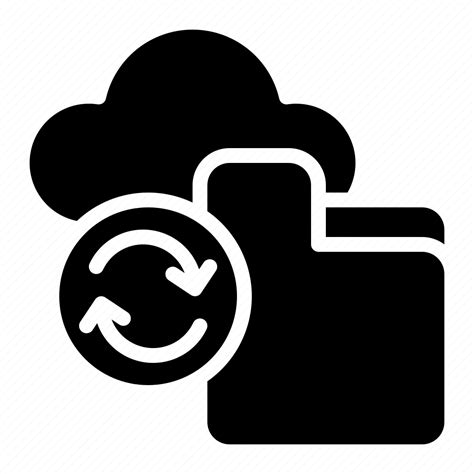 Cloud Document File Folder Sync Icon Download On Iconfinder