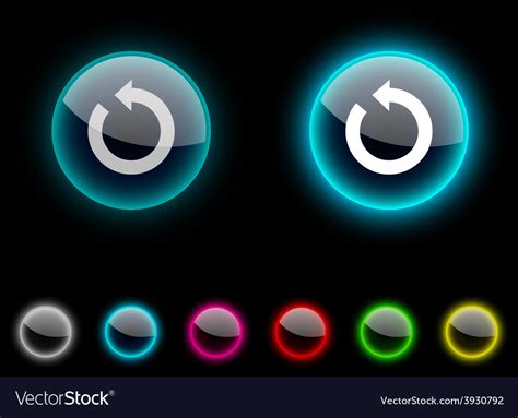 Refresh Button Royalty Free Vector Image Vectorstock