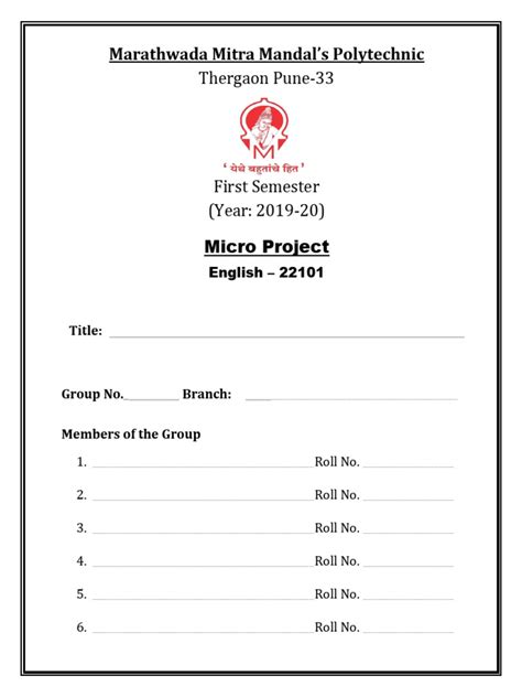 Micro Project Pdf Educational Stages