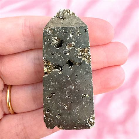 Pyrite Point K Grounded Crystals