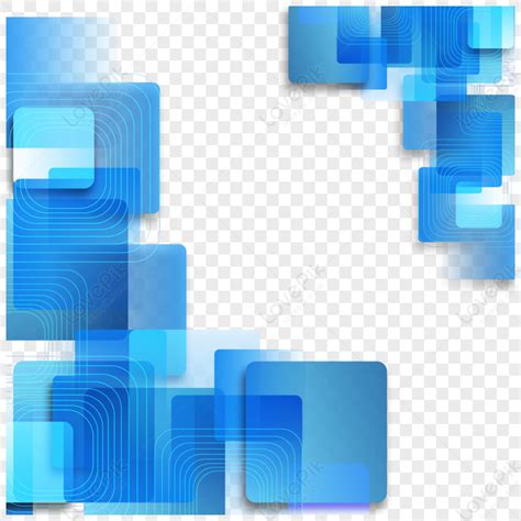 Overlay Gradient Squares Geometric Abstract Line Blue Border Template Gradient Overlays Png