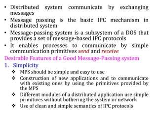 Message Passing In Distributed Computing Systems PPTX