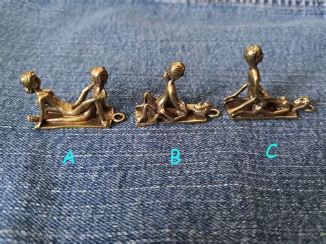Sex Position Figure Pendantbrass Sex Keychainkeychain Etsy