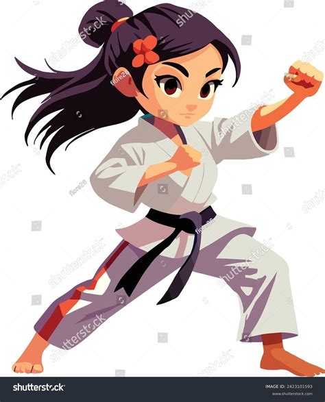 Karate Girl Kick Over 2 526 Royalty Free Licensable Stock
