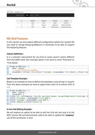 Part 1 Ng Grid And A Simple REST API PDF