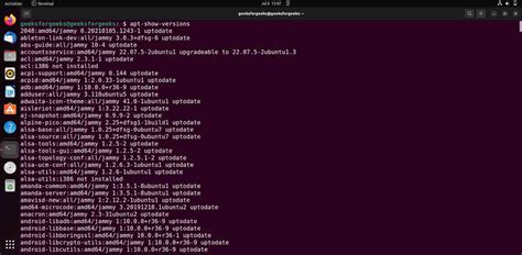 How To Install Apt Show Versions Package On Ubuntu Geeksforgeeks
