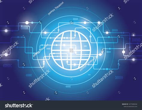 Abstract Technology Backgroundvector Backgroundgraphic Design Stock