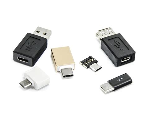 Sada 6 USB redukcí micro USB USB C type C USB
