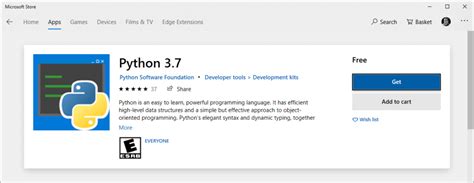 Installing Python 37 On Windows 10 From Windows Store Serverlab