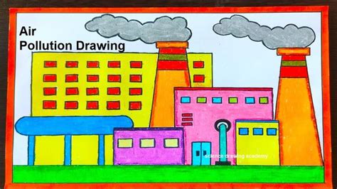 How To Draw Environmental Pollution Step By Step
