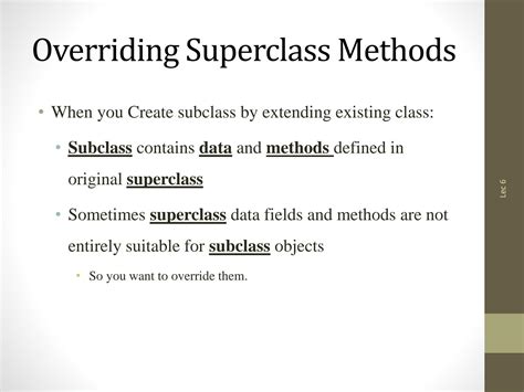Solution Lec6 Overriding Superclass Methods Studypool