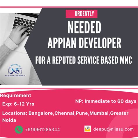 Deepu Thomas On Linkedin Hiring Appiandeveloper Appian Appian Greaternoida Punejobs