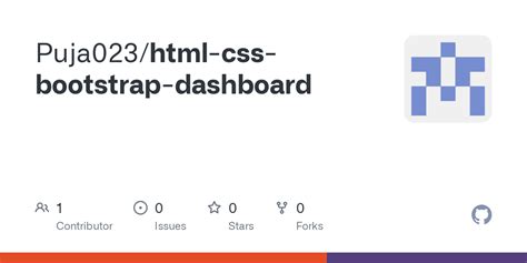 GitHub Puja023 Html Css Bootstrap Dashboard