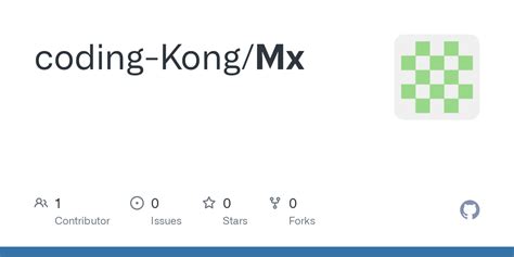 Github Coding Kongmx