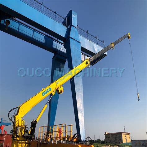 전기 텔레스코픽 롱 붐 선박 마린 데크 크레인 의 고품질 전기 텔레스코픽 롱 붐 선박 마린 데크 크레인