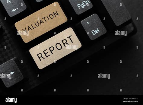 Handwriting Text Valuation Report Concept Meaning Process Of Determining The Current Worth Of