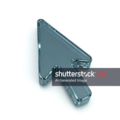 Mouse Cursor Made Glass Ai Generated Image 2493184617 Shutterstock